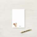 Personalised squirrel Notas Post-It Post-it Notes | Zazzle