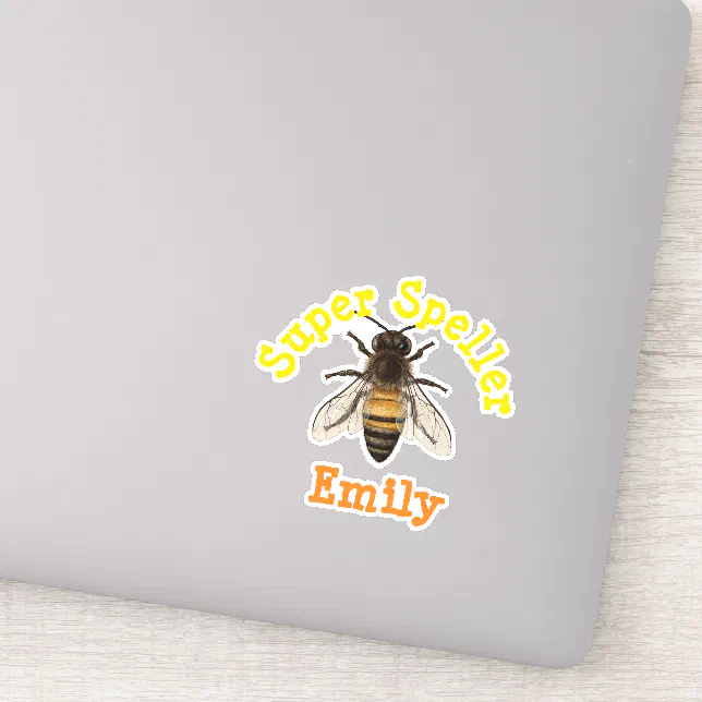 Personalised Super Speller Sticker | Zazzle