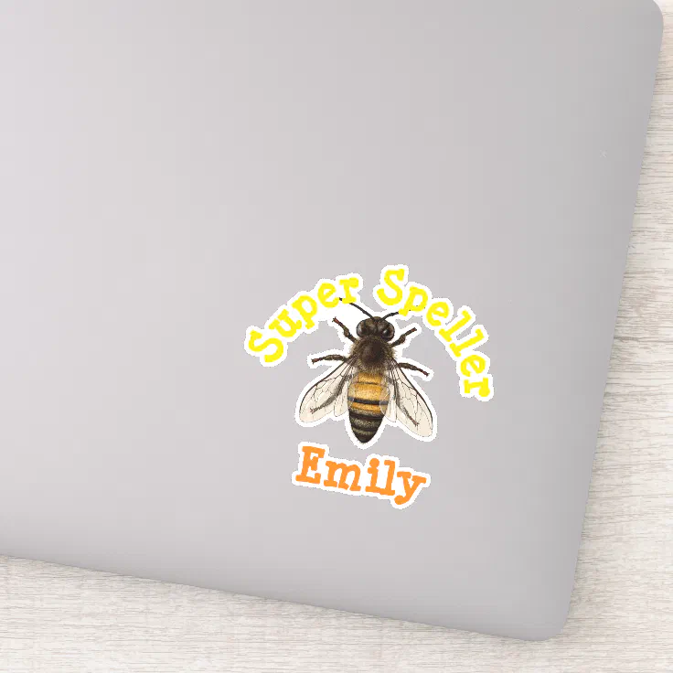 Personalised Super Speller Sticker | Zazzle