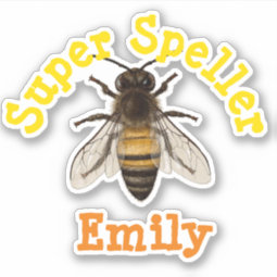 Personalised Super Speller Sticker | Zazzle