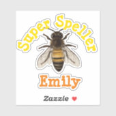 Personalised Super Speller Sticker | Zazzle