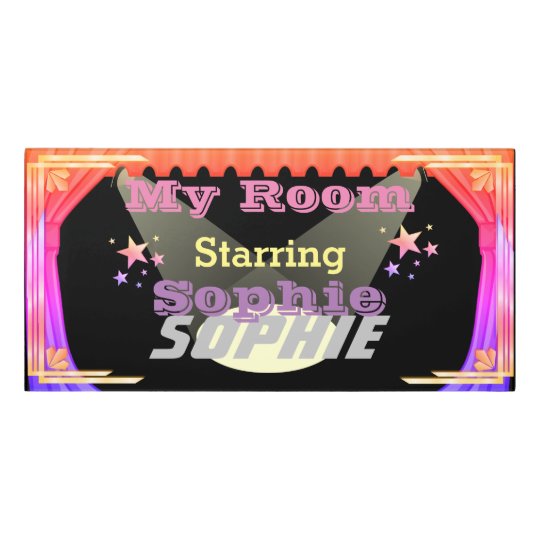 Personalised Teenage Girl Room Door Sign | Zazzle.com