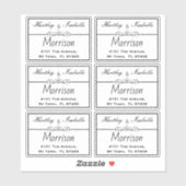 Personalised Transparent Clear Address Labels | Zazzle