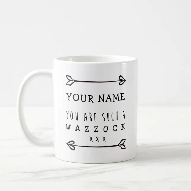 Personalised White Mug - Wazzock - Funny Mug | Zazzle
