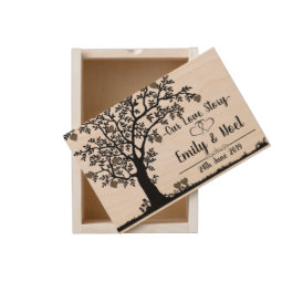 Personalised Wooden Wedding Memory Box | Zazzle