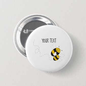 Personalizable button for bumblebee baby shower | Zazzle