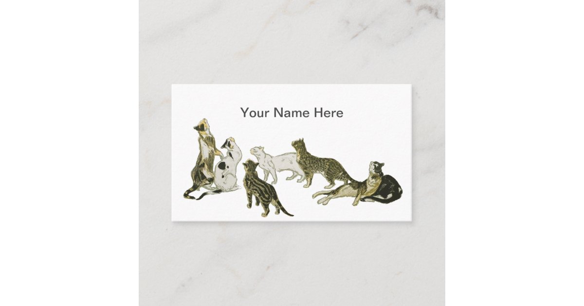 Personalizable Cats Business Card | Zazzle