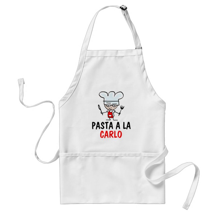 Personalizable pasta apron with custom name | Zazzle