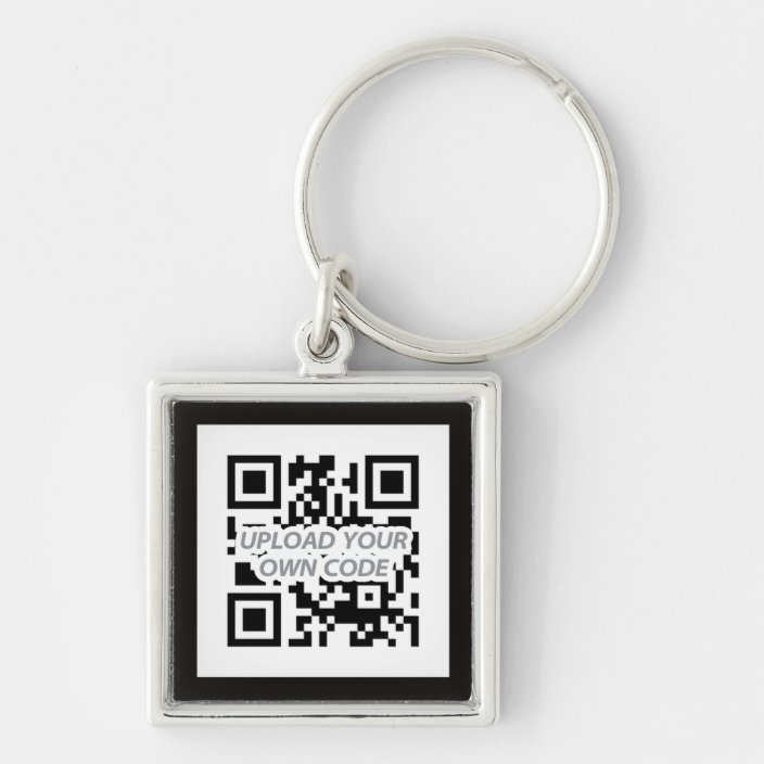 Personalizable QR Code Keychain - Find your keys! | Zazzle.com