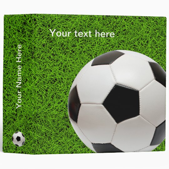 Personalizable Soccer | Football Binder | Zazzle.com