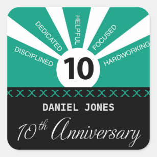 10 Year Employee Anniversary Gifts on Zazzle