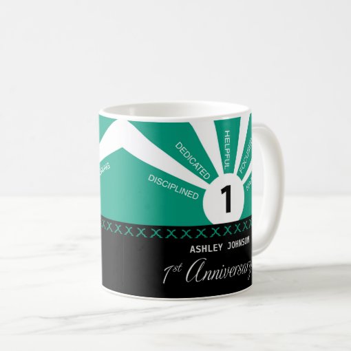 Personalize, 1st Year Employee Anniversary Coffee Mug | Zazzle