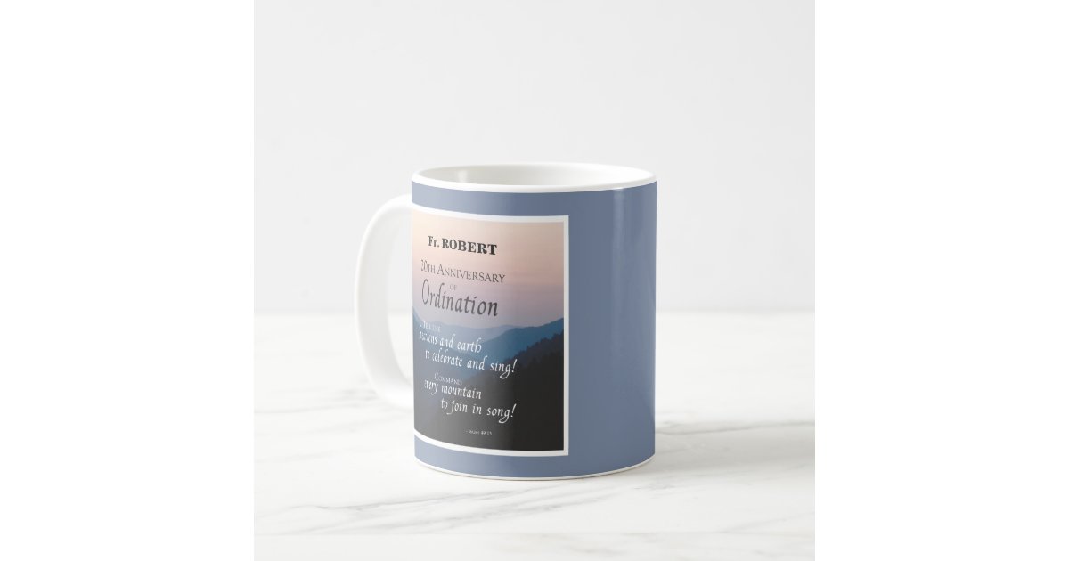 Personalize 20th Anniversary Ordination Congrats Coffee Mug | Zazzle