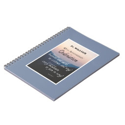 Personalize 40th Anniversary Ordination Congrats Notebook | Zazzle