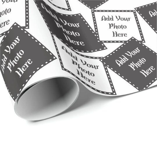 Personalize 4 Photos Templates Wrapping Paper | Zazzle.com