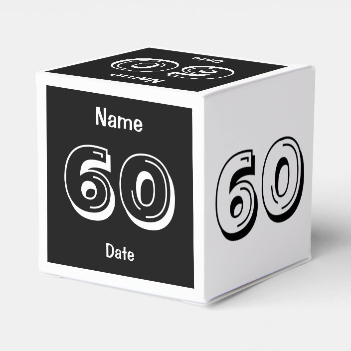 Personalize 60th Birthday Favor Box | Zazzle.com