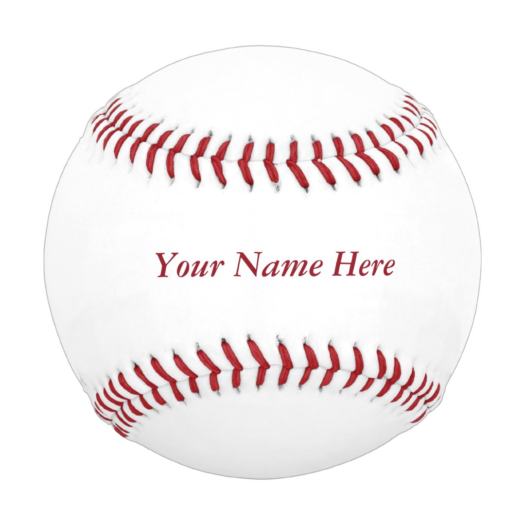 Personalize A Custom Baseball With Your Name | Zazzle