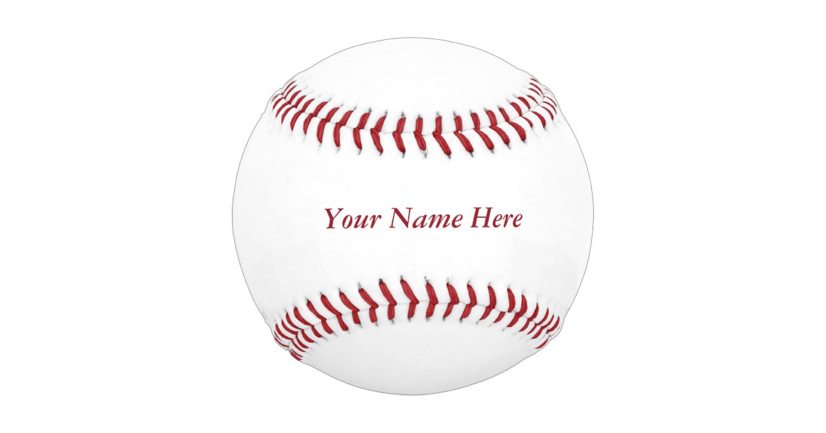 Personalize A Custom Baseball With Your Name | Zazzle
