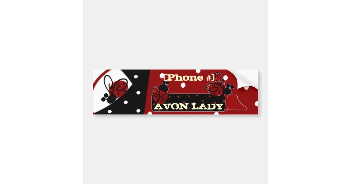 Personalize Avon Lady Bumper Sticker | Zazzle