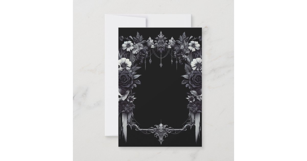 Personalize Card - Gothic - Blank Template | Zazzle