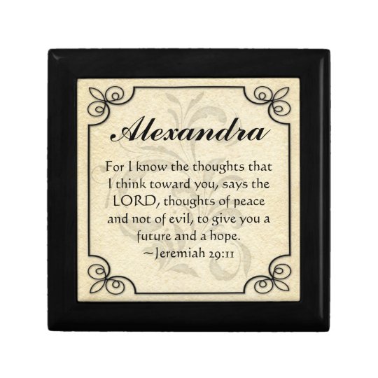 Personalize Christian Bible Verse Keepsake Trinket Gift Box | Zazzle.com