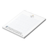 Personalize: Corporate Logo QR Code Lined Notepad | Zazzle