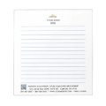 Personalize: Corporate Logo QR Code Lined Notepad | Zazzle