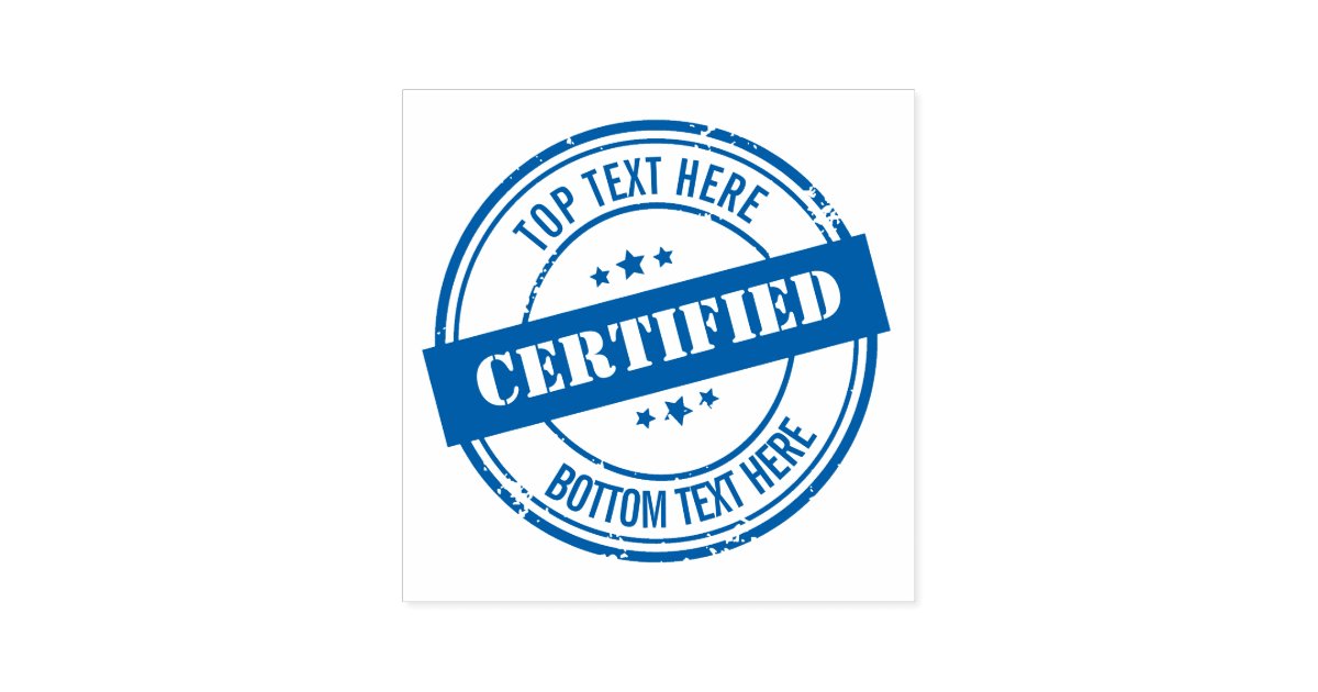 Personalize custom certified stamp | Zazzle