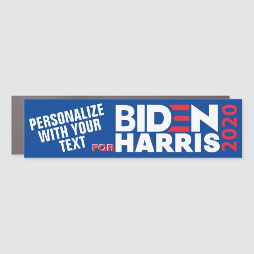 Personalize Custom For Biden/Harris 2020 Car Magnet | Zazzle