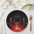 Personalize Custom Red Carpet Themed Party Paper Plates | Zazzle