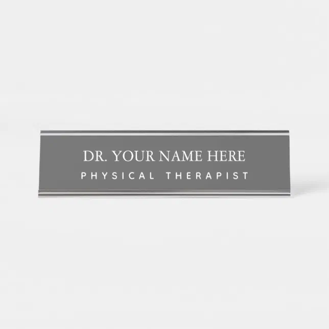 Personalize Doctor of Physical Therapy DPT Desk Name Plate | Zazzle