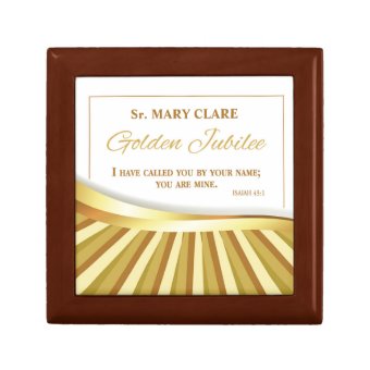 Personalize, Golden Jubilee of Religious Life Gift Box | Zazzle