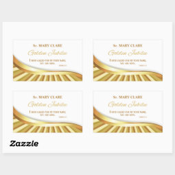 Personalize, Golden Jubilee of Religious Life Rectangular Sticker | Zazzle