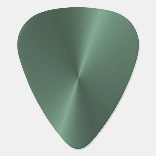 Personalize Green Metallic Print Guitar Pick | Zazzle