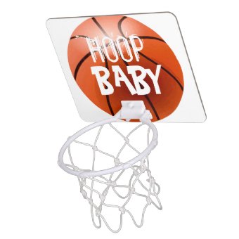 Personalize HOOP BABY Mini Basketball Hoop | Zazzle
