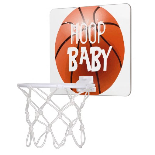 Personalize HOOP BABY Mini Basketball Hoop | Zazzle