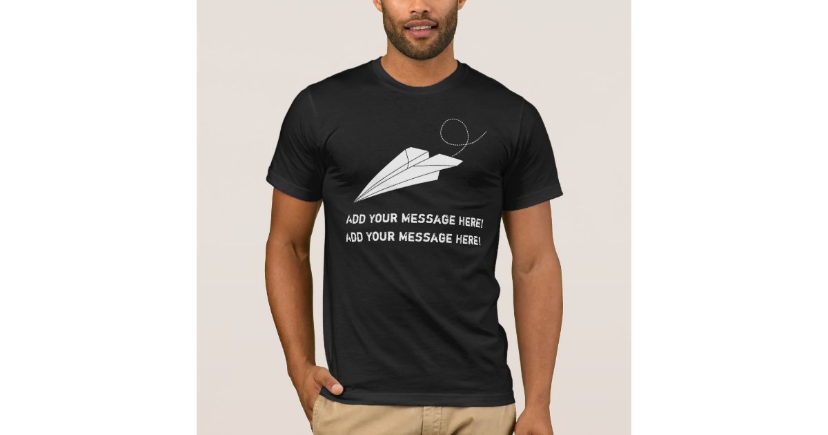 Personalize It, Paper Airplane T-Shirt | Zazzle