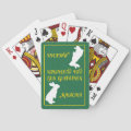 Personalize Magician White Rabbit Poker Cards | Zazzle