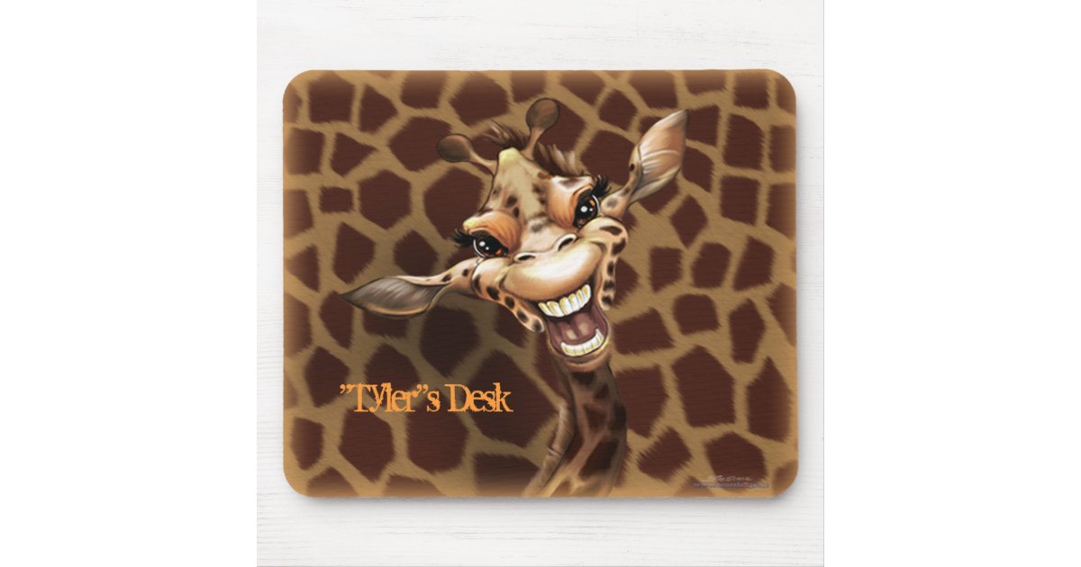 "Personalize me!" Giraffe Mouse Pad | Zazzle