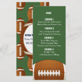 Personalize Menu cards Sports Party football theme | Zazzle