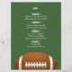 Personalize Menu cards Sports Party football theme | Zazzle
