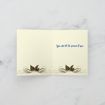 Personalize Minimal Large Print Congratulations. Card | Zazzle