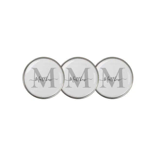 Personalize Monogram Initial Name Golf Ball Marker | Zazzle