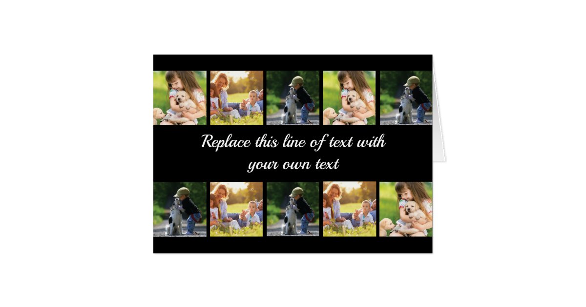 Personalize photo collage and text | Zazzle