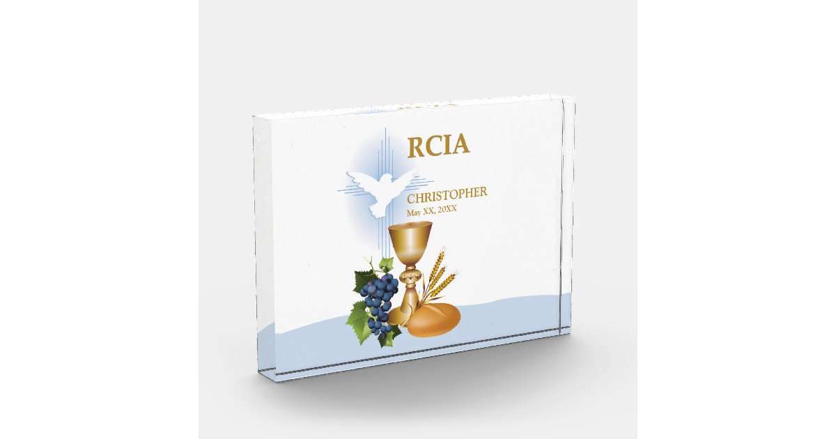 Personalize, RCIA Congrats Catholic Sacrament Award | Zazzle
