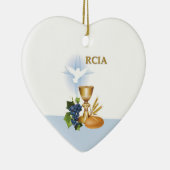Personalize, RCIA Congrats Catholic Sacrament Ceramic Ornament | Zazzle