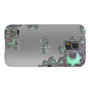 Personalize Silver Metallic Fractal iPhone X Case | Zazzle