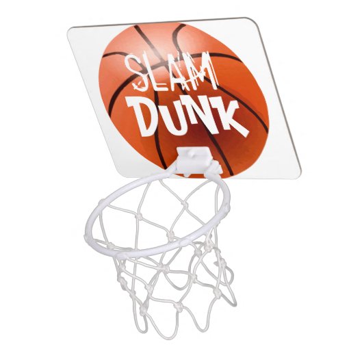 Personalize SLAM DUNK Mini Basketball Hoop | Zazzle