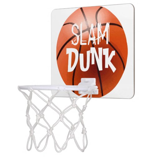 Personalize SLAM DUNK Mini Basketball Hoop | Zazzle