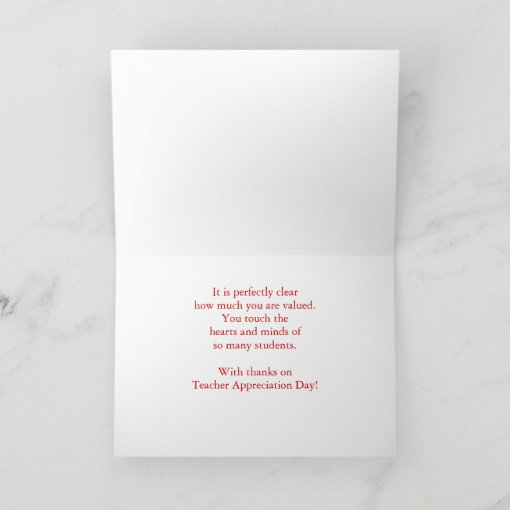 Personalize Special Ed Teacher Appreciation Day Card | Zazzle